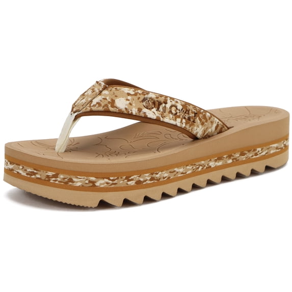 ONCAI Women's Flip Flops with Arch Support 2026,Fashion Platform Wedge ...