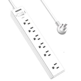 ONDOG Power Strip Surge Protector, 6 Outlets, 1680 Joules, 6 Ft Flat ...