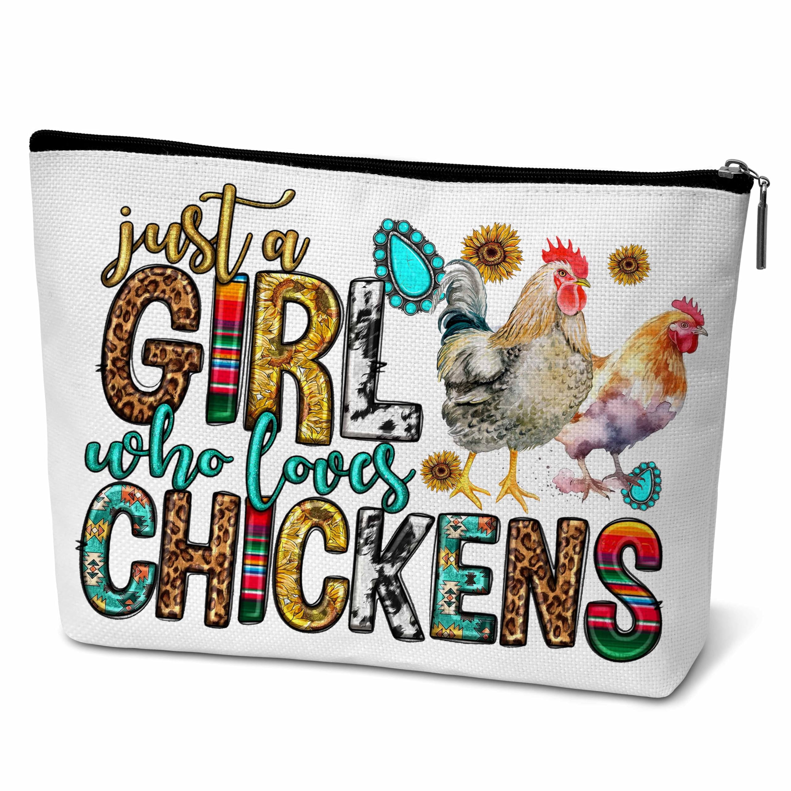 ONDTOM Chickens Makeup Bag, Chicken Gifts for Kids Chicken Lovers Women ...
