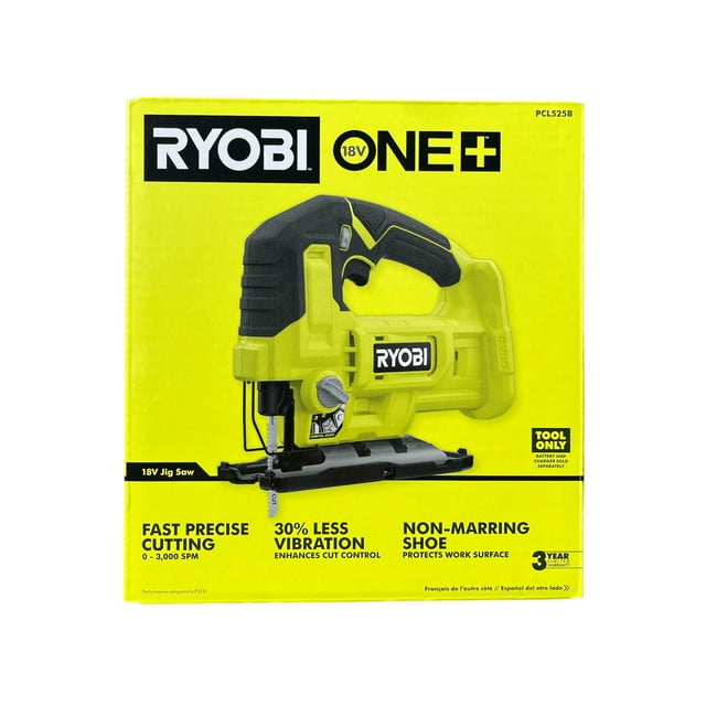 RYOBI ONE+ 18-Volt Cordless Jig Saw, Battery Power Saw, Tool Only ...