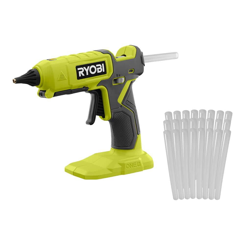ONE+ 18V Cordless Dual Temperature Glue Gun (Tool-Only) with Extra 1/2 ...