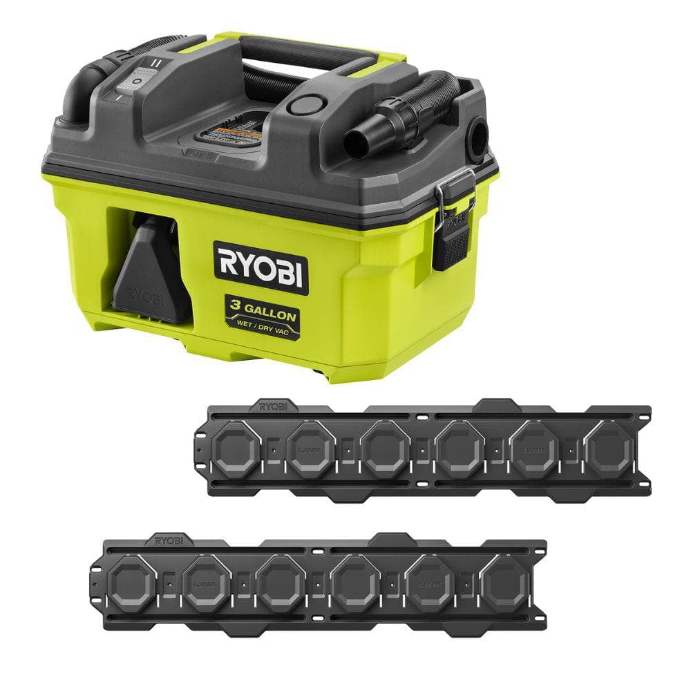 ONE+ 18V LINK Cordless 3 Gal. Wet/Dry Vacuum (Tool Only) with LINK Wall ...