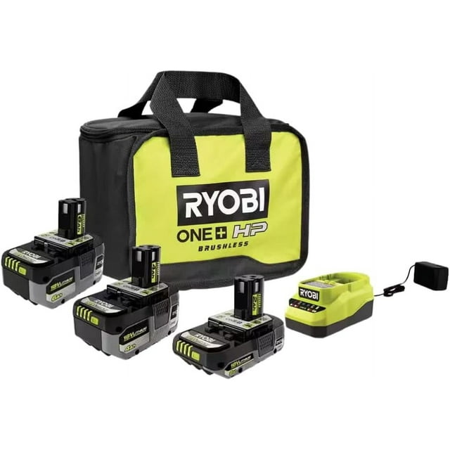 RYOBI ONE+ 18V High Performance Starter Kit with Power Tools, 2.0Ah, 4 ...