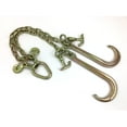 ONE 24 inch V Chain w/ 15 inch J Hook and TJ Hook 4700 lbs WLL 5/16 ...