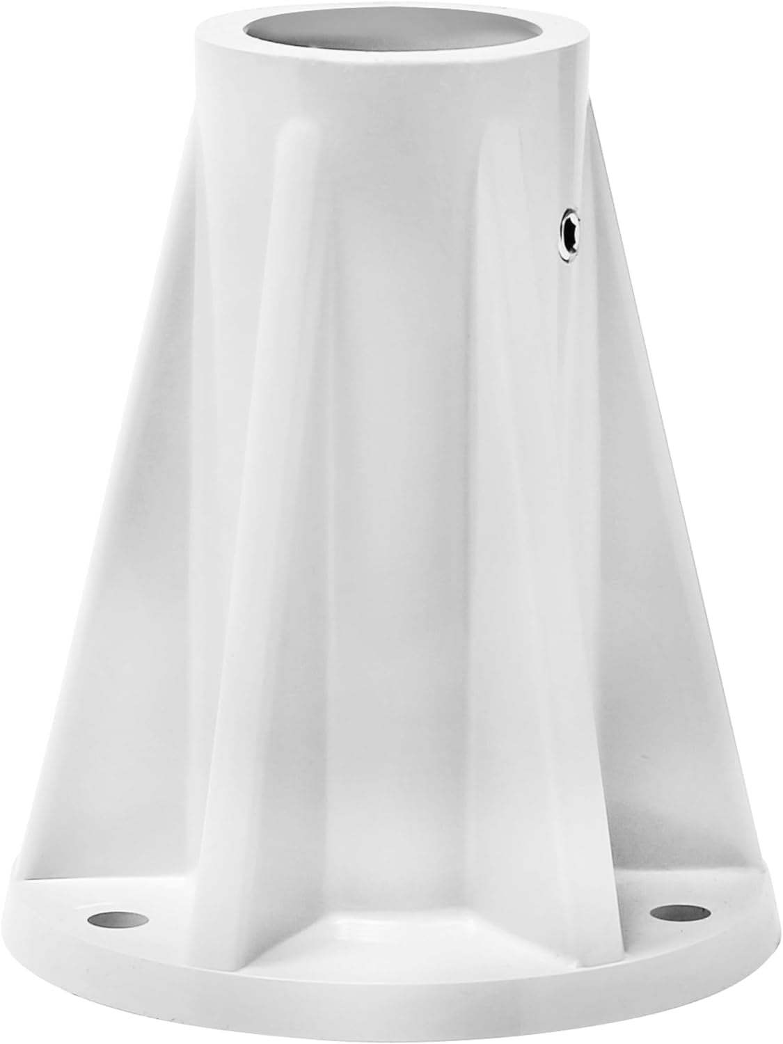 ONE 6" White Base for Surface mounting of Deck-to-Pool Rails, Return-to ...
