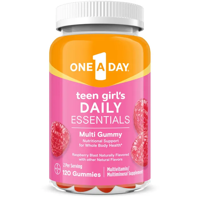 One A Day, Daily Essentials Teen Girl Gummies, 120ct, Multivitamins ...