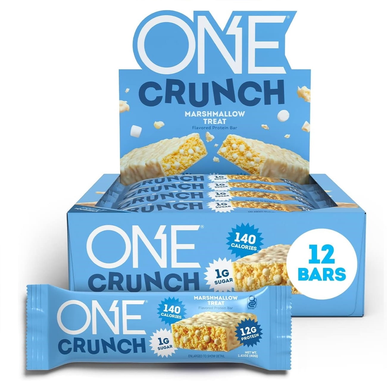 ONE Brands ONE Crunch Bar, Marshmallow Treat Flavor, High Protein ...