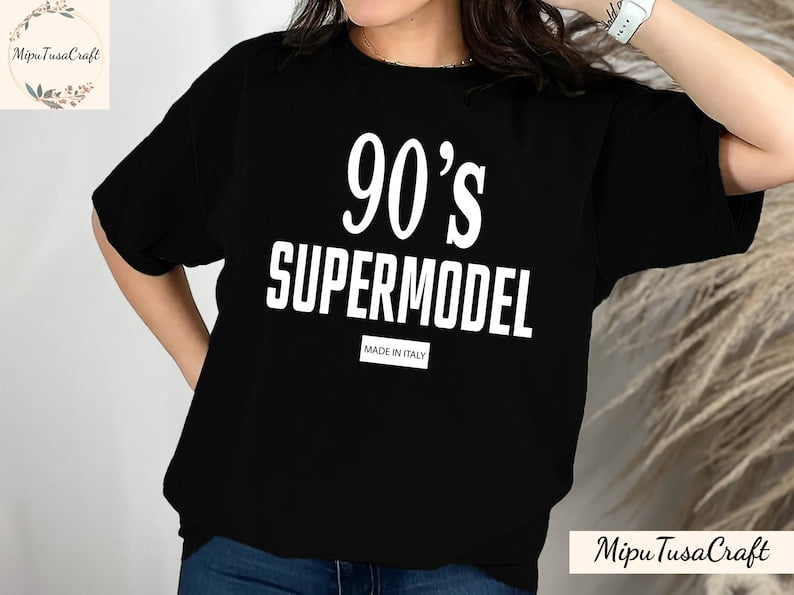 ONE CIEN UNISEX 90s supermodel tshirt, 90's Supermodel Shirt ...