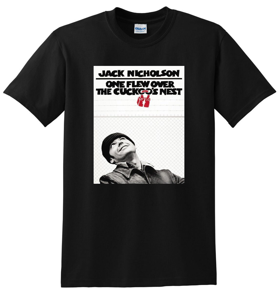 ONE FLEW OVER THE CUCKOOS NEST T SHIRT bluray poster SMALL MEDIUM LARGE ...