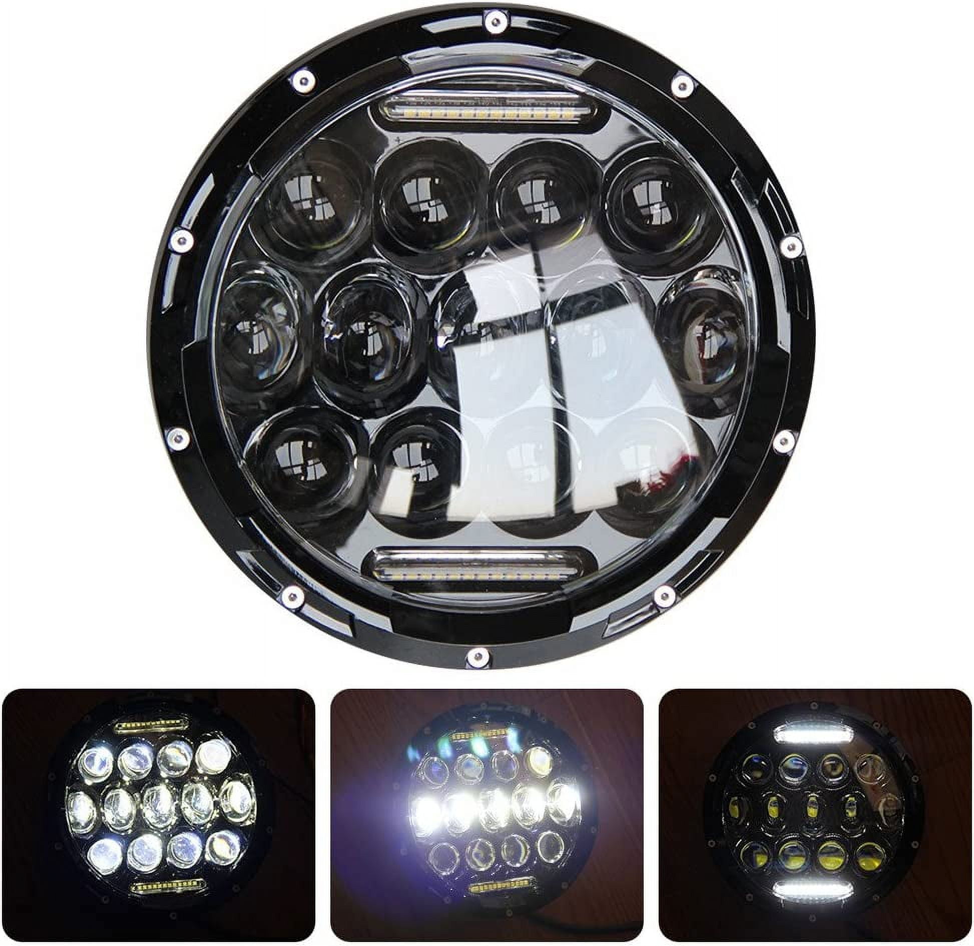ONE HEADLIGHT, fits Military Deuce 2 1/2 Ton M35, LED Head Light Plug ...
