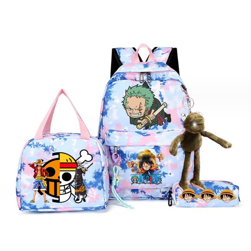 ONE-PIECE Anime Backpack Set 3 Pieces Shoulder Bag and Pencil Case for ...