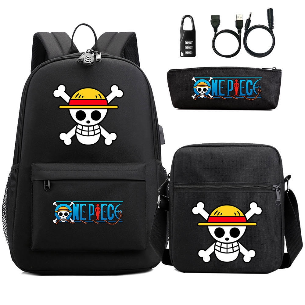 ONE-PIECE Anime Travel Backpack for Teens/Womens/Mens/ Casual Daypack ...