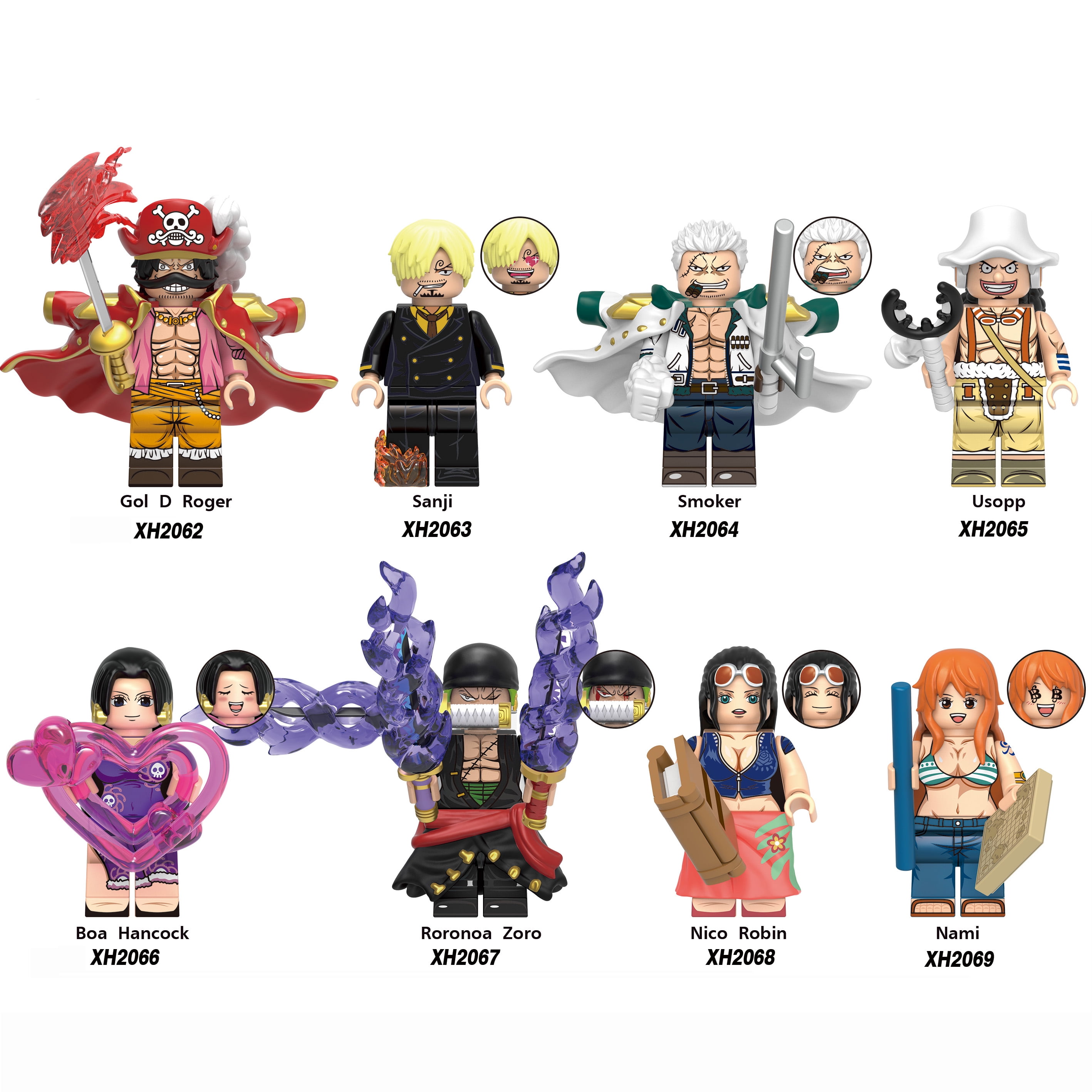 ONE PIECE Custom Building Block X 8 Set K - Walmart.com