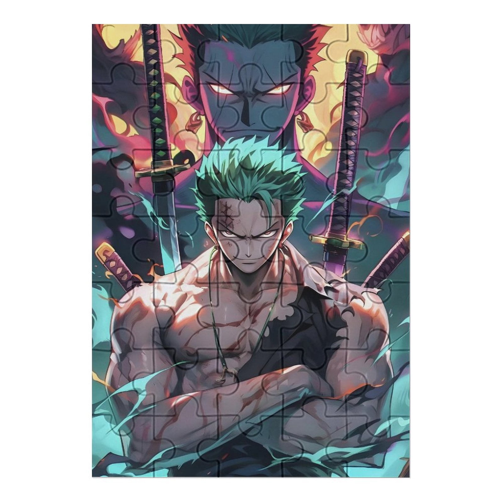 ONE PIECE Jigsaw Puzzle Toy Cartoon Anime Interlocking Puzzle Suitable ...