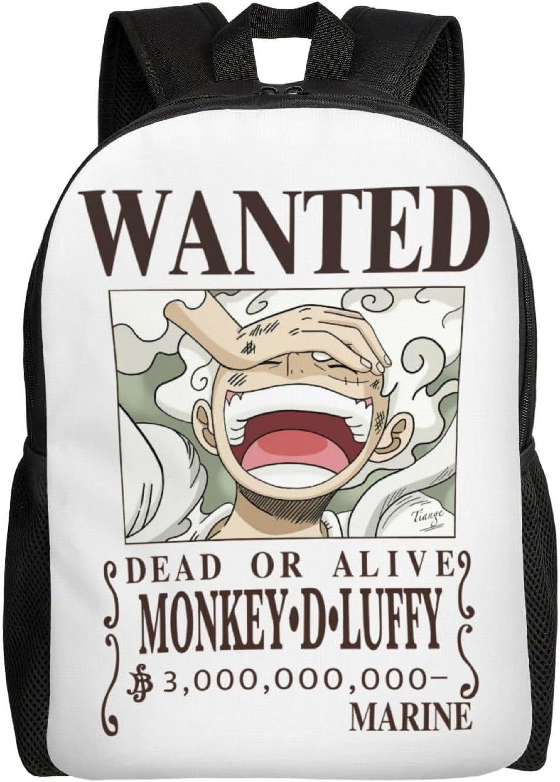 ONE-PIECE Luffy-16 Classic Backpack Schoolbag Bookbag Travel Camping ...