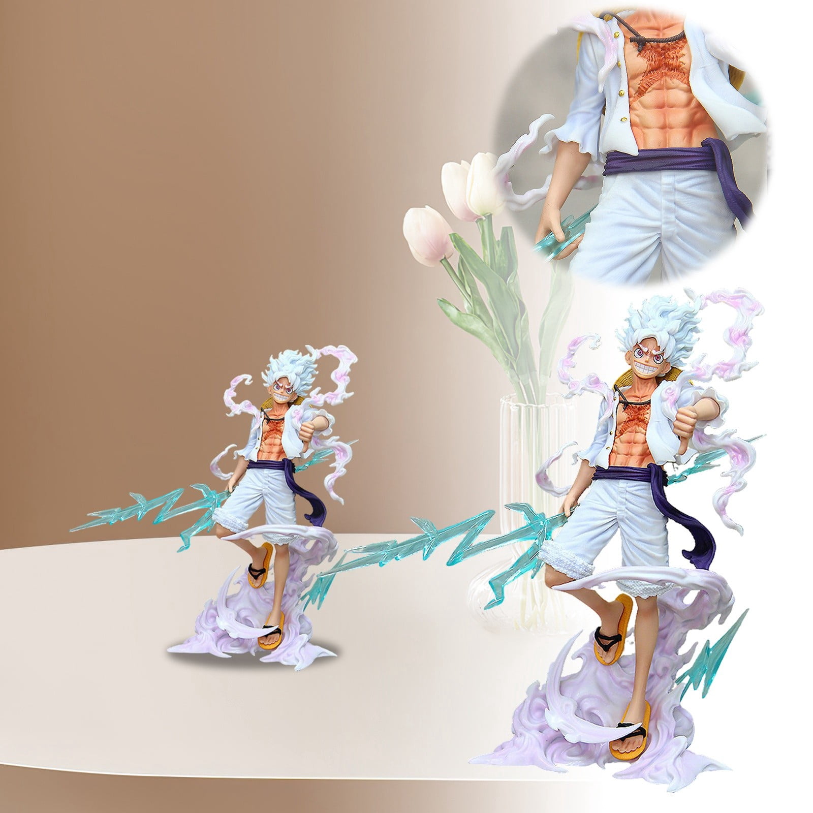 ONE PIECE Nautical King Luffy Sun God Five File Nica Form Hand Figure ...