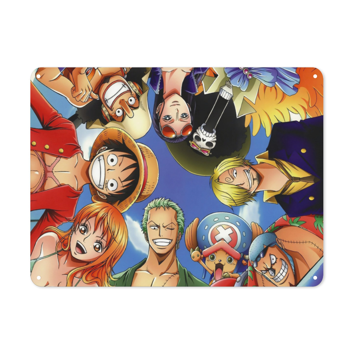 ONE PIECE Poster Tin Painting Halloween Retro Tin Sign Retro Plaque ...