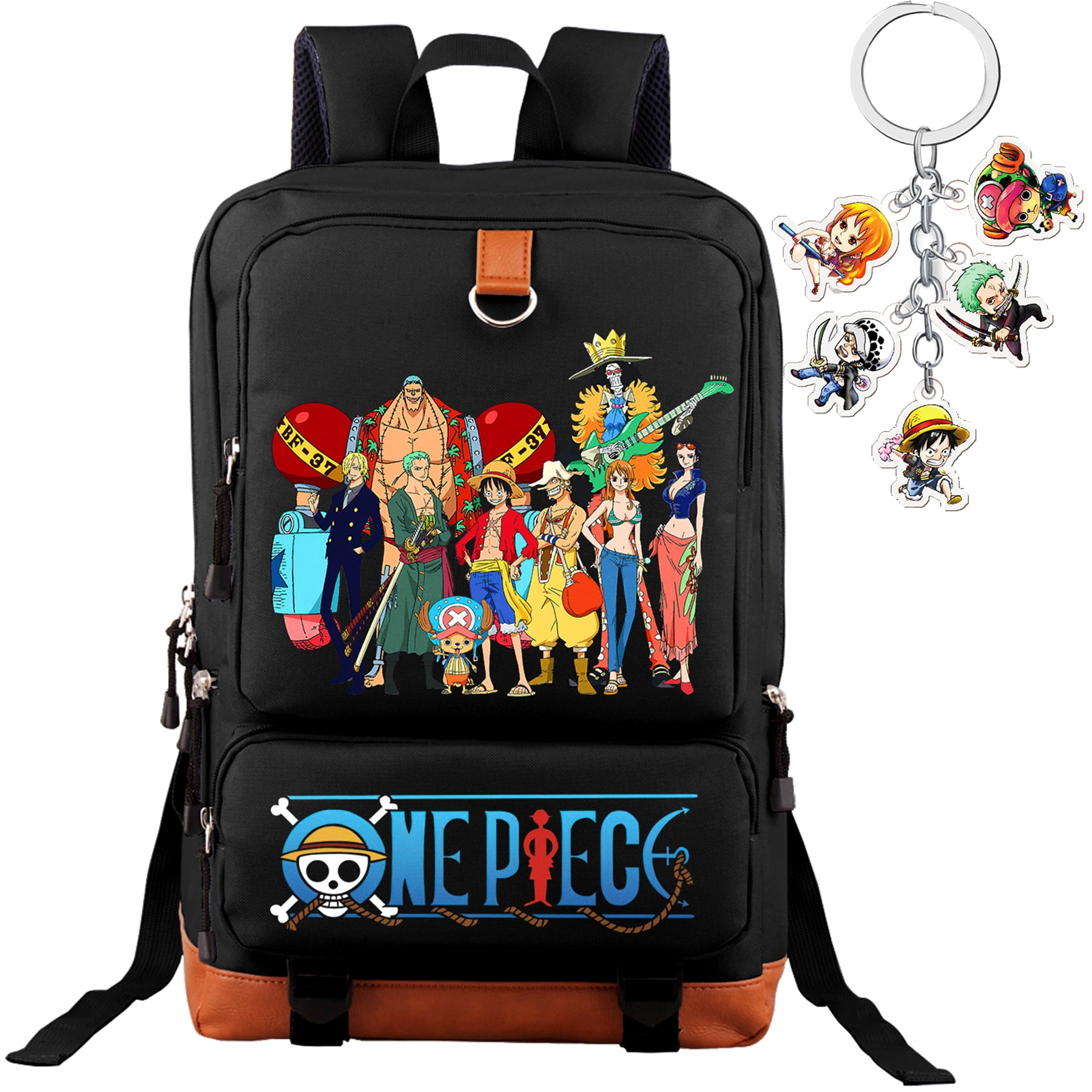 ONE PIECE Teens Backpack Teens 17 Inch 3D Printed Anime Casual Bag ...