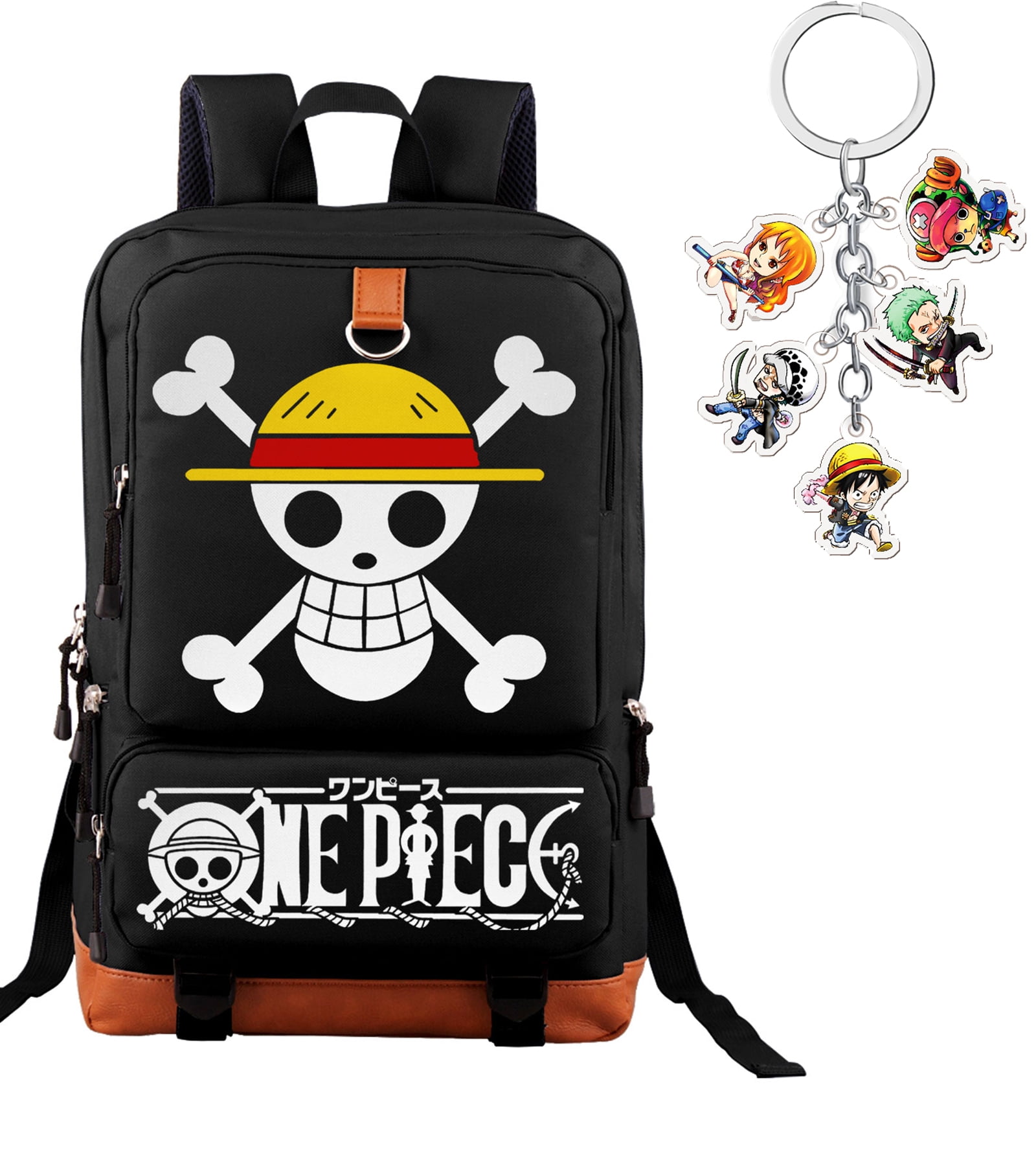 ONE PIECE Teens Backpack Teens 17 Inch 3D Printed Anime Casual Bag ...