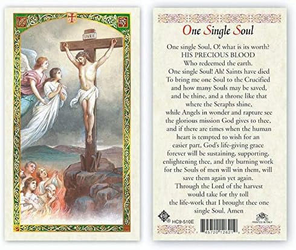 ONE SINGLE SOUL LAMINATED PRAYER CARDS ENGLISH - Walmart.com