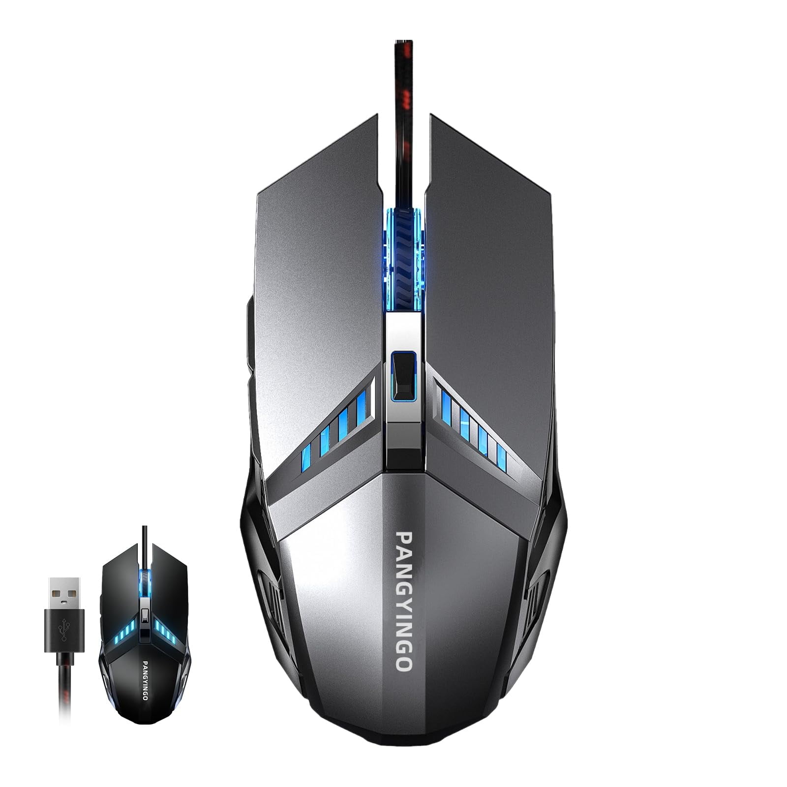 ONE-UP Wired Gaming Mouse Silent Design, Three DPI Levels, RGB ...