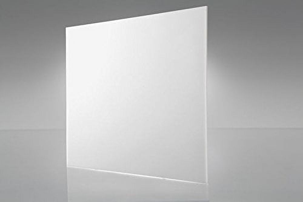 ONE- WHITE TRANSPARENT ACRYLIC PLEXIGLASS SHEET 1/8" 12" X 24 ...