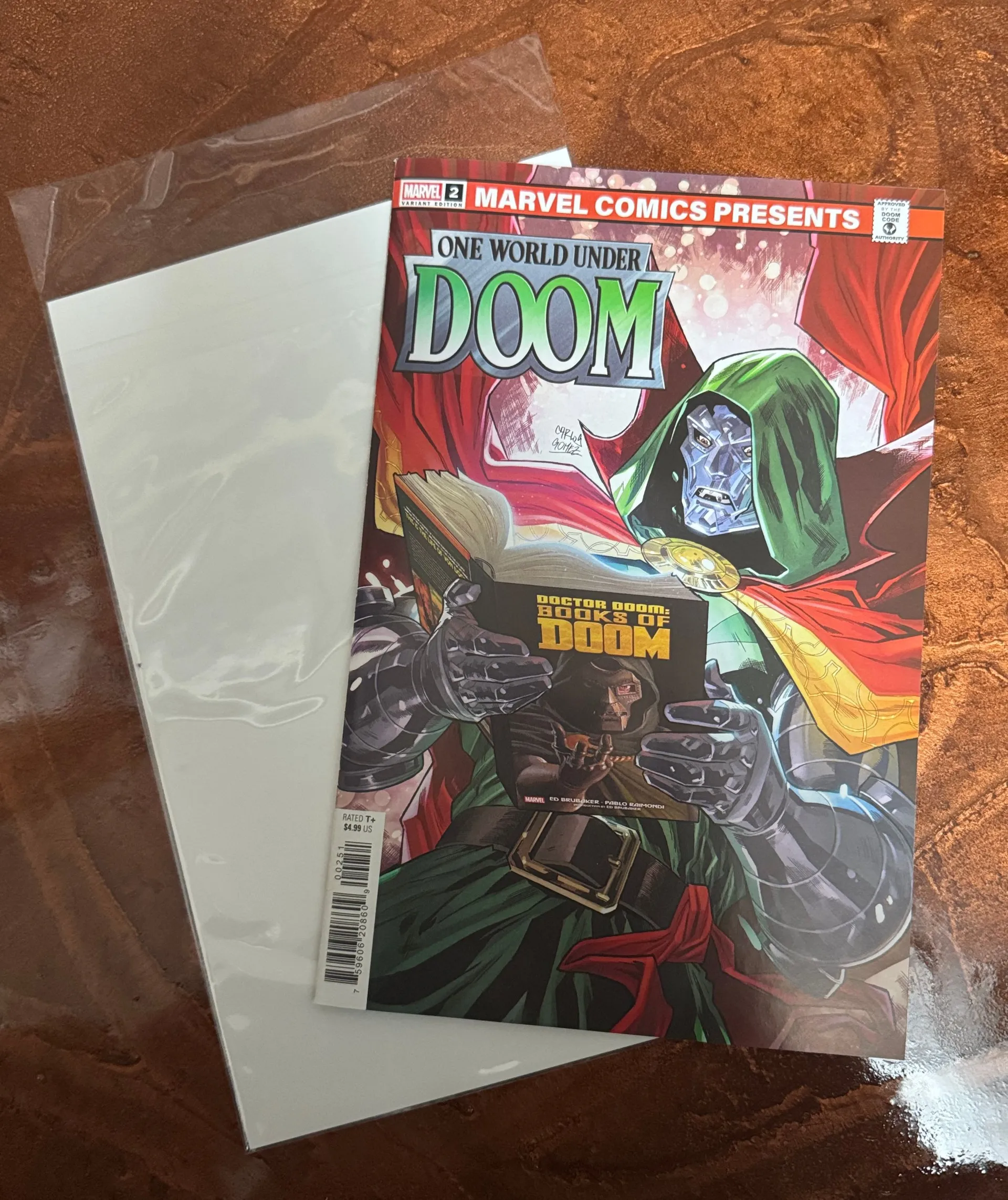 ONE WORLD UNDER DOOM #2 CARLOS GOMEZ MARVEL COMICS PRESENTS VARIANT ...