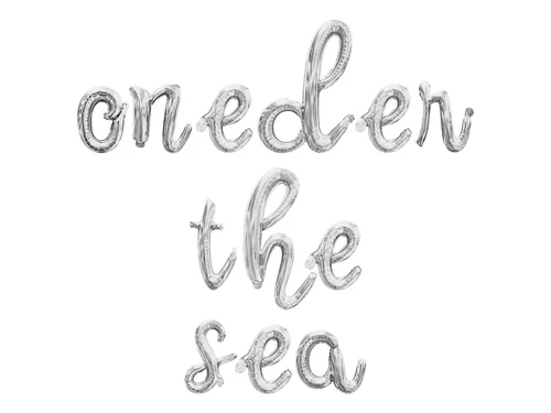 ONEDER THE SEA Cursive Letter Balloon Banner - 1st Birthday Party ...