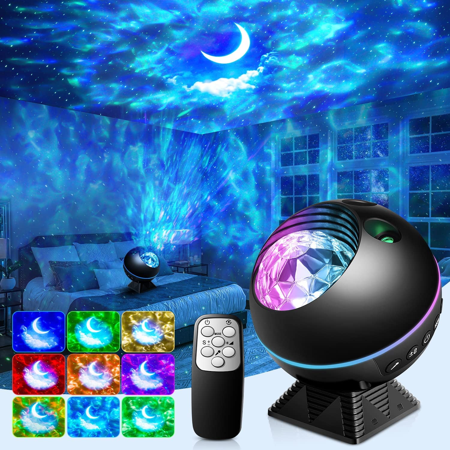ONEFIRE Star Projector Lights for Bedroom,43 Lighting Modes Star Projector Night Light for Kids ...