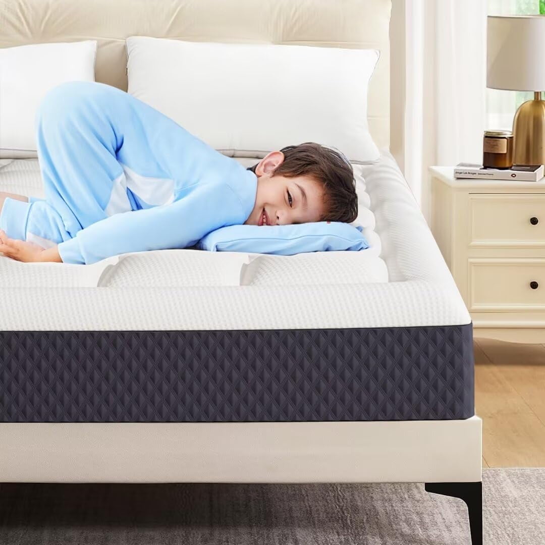 ONENICE 5 Inch Narrow Twin Size Memory Foam Mattress with Cooling Gel ...