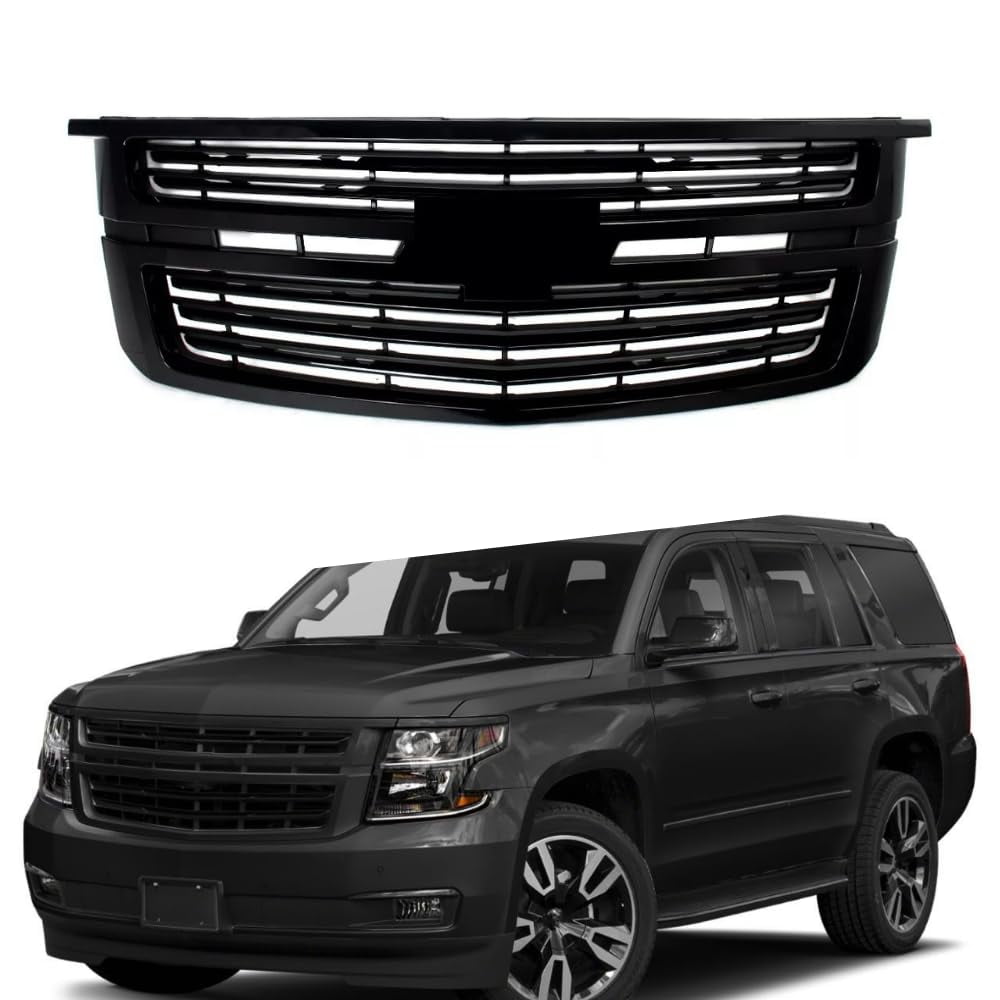 ONEPI Front Grill LTZ Style Gloss Black W/Black Insert Compatible with ...