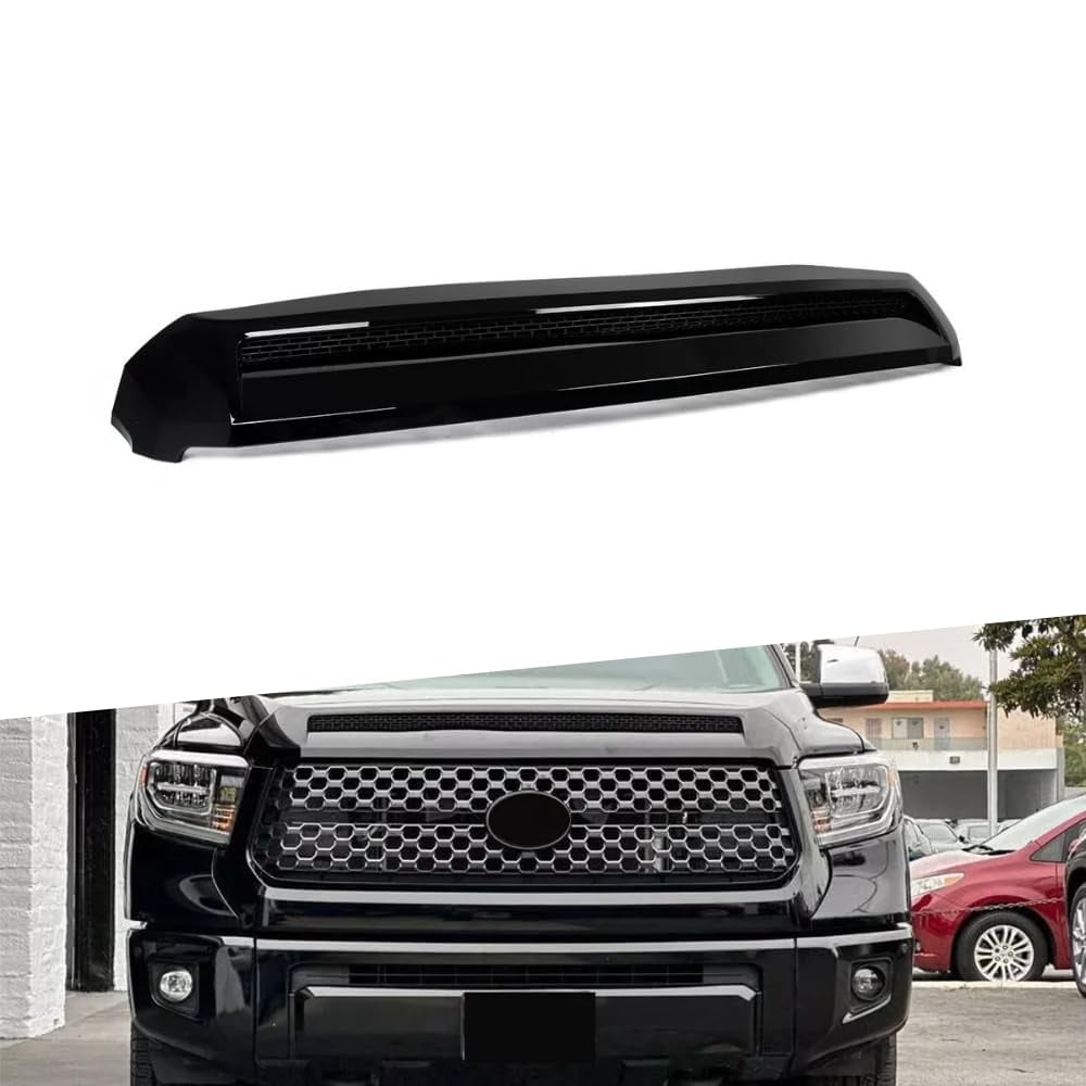 ONEPI Front Upper Hood Bugle Molding Gloss Black Compatible with Toyota ...