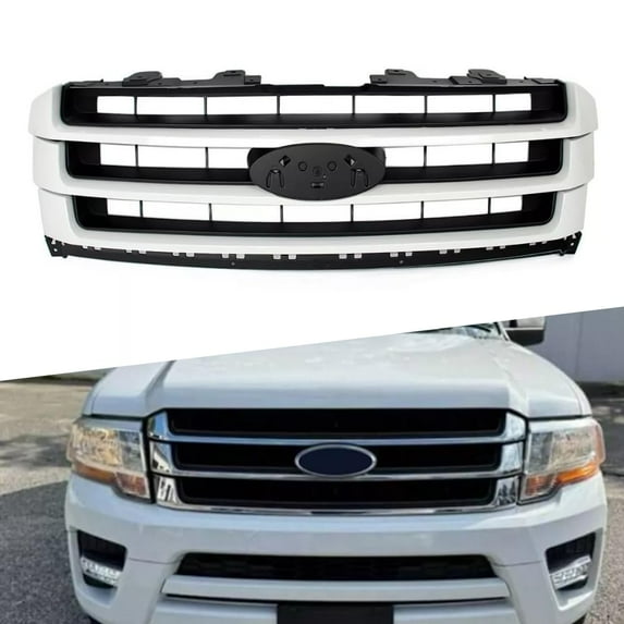 ONEPI Oxford White Front Grill Fit For Ford Expedition 2015 2016 2017 ...