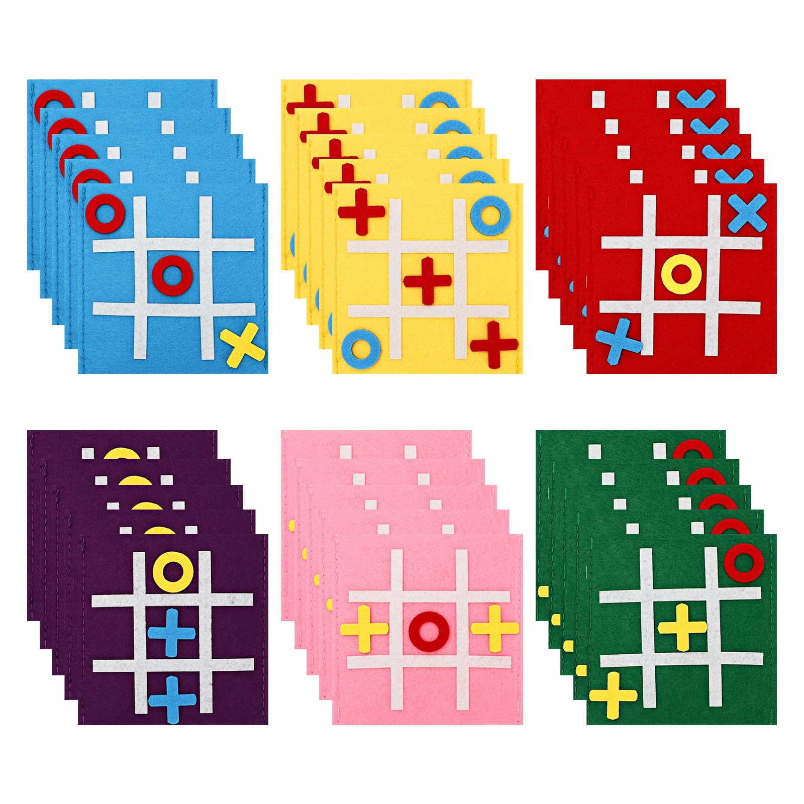 ONEST 30 Pieces Tic OIF8 Tac Toe Mini Board Game Toy for Kids Mini ...