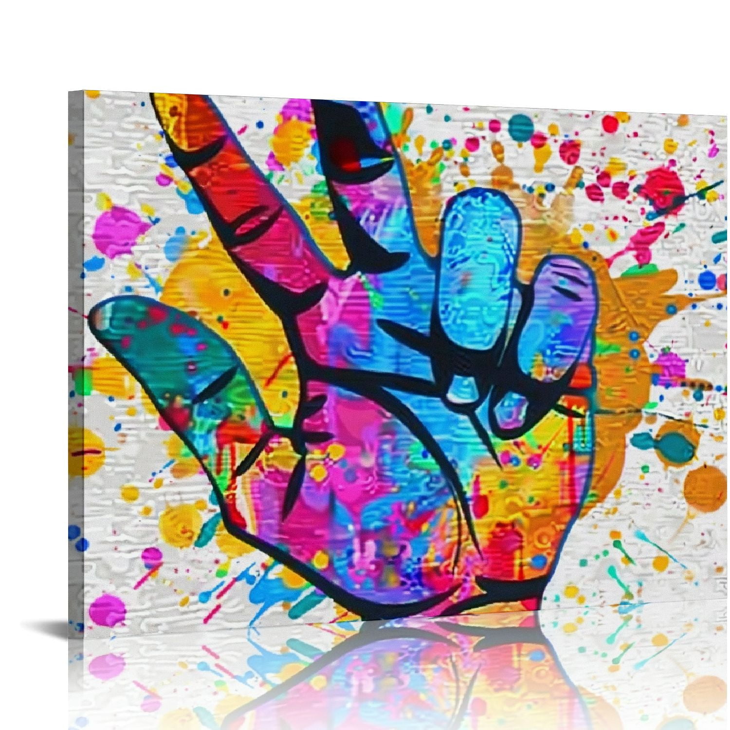ONETECH 20X16 Unframed Shaka Hand Hang Loose Gesture Sign Symbol ASL ...
