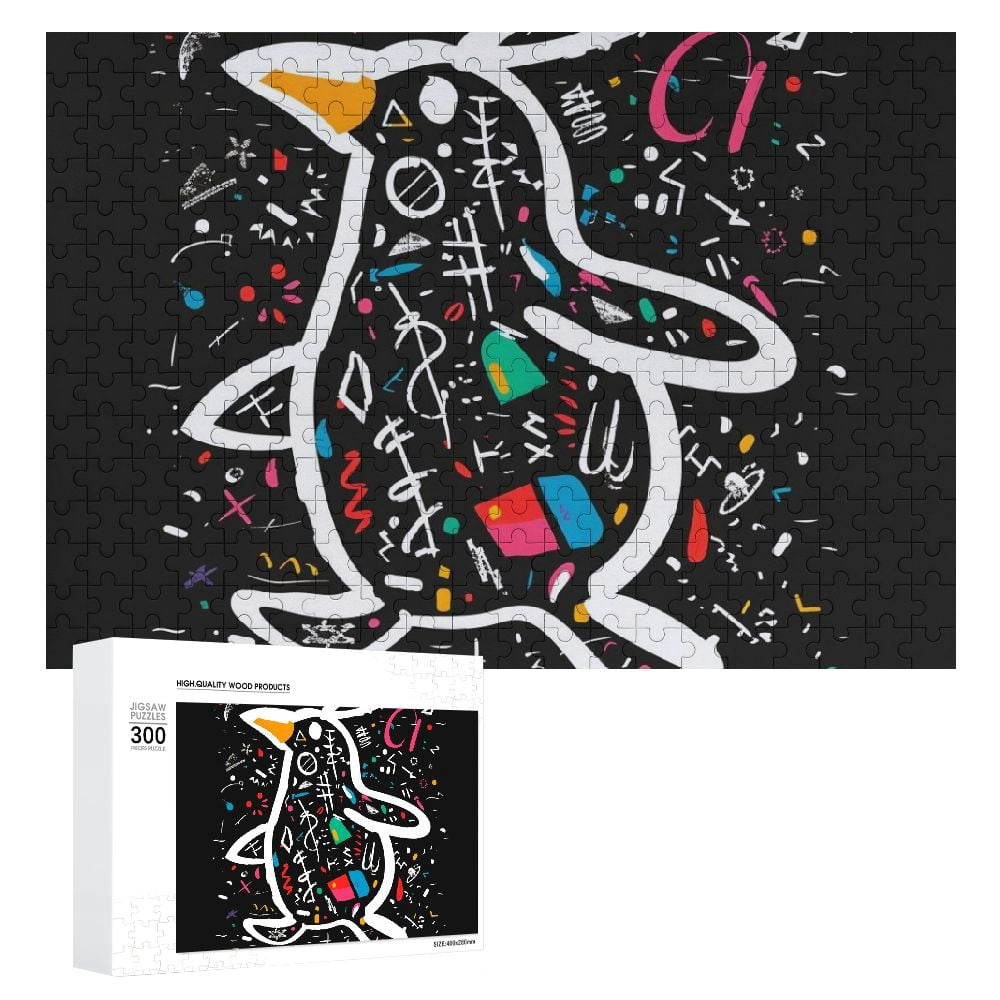 ONETECH A Kindly Cute Penguin Wooden Puzzle for Adults and Kids 300 PCS ...