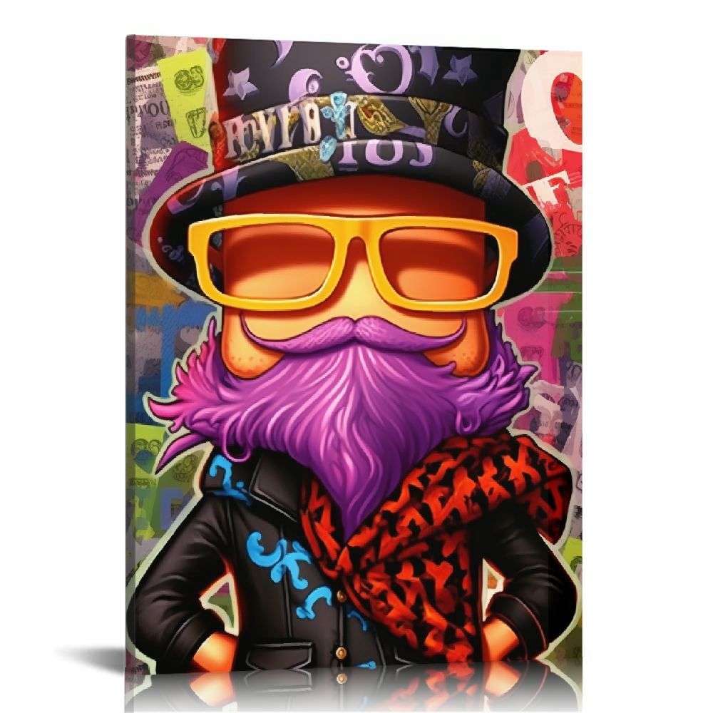 ONETECH ALEC Monopolys Graffiti Canvas Art Poster and Wall Art Picture ...