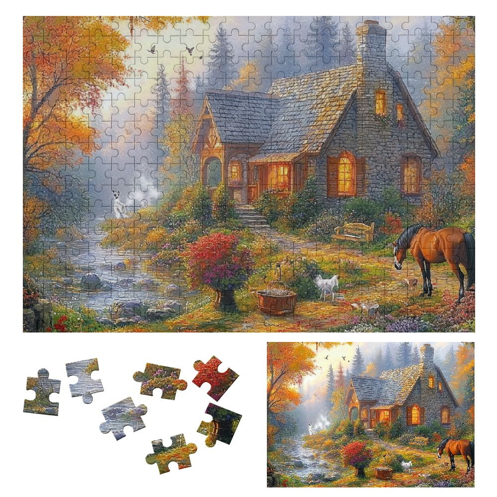 ONETECH - Abraham Hunter - Fairytale Cottage - Jigsaw Puzzle for Adults ...