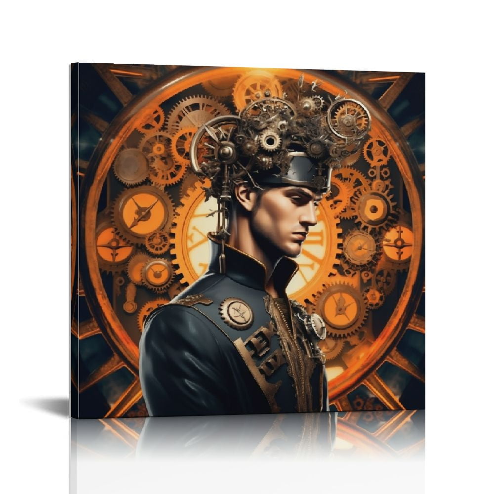 ONETECH Abstract Artwork Prints on Canvas Portrait of Handsome Teenager ...