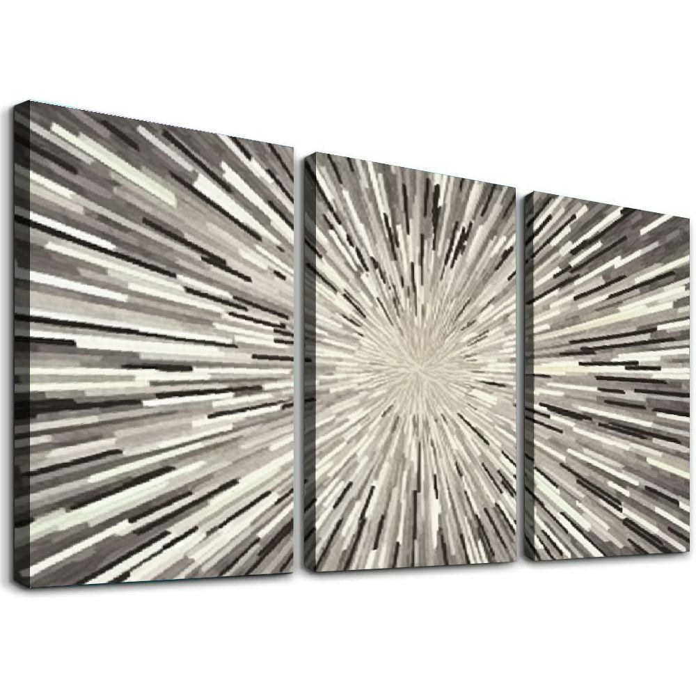 ONETECH Abstract Canvas Painting Wall Art: Large Modern Framed Neutral ...