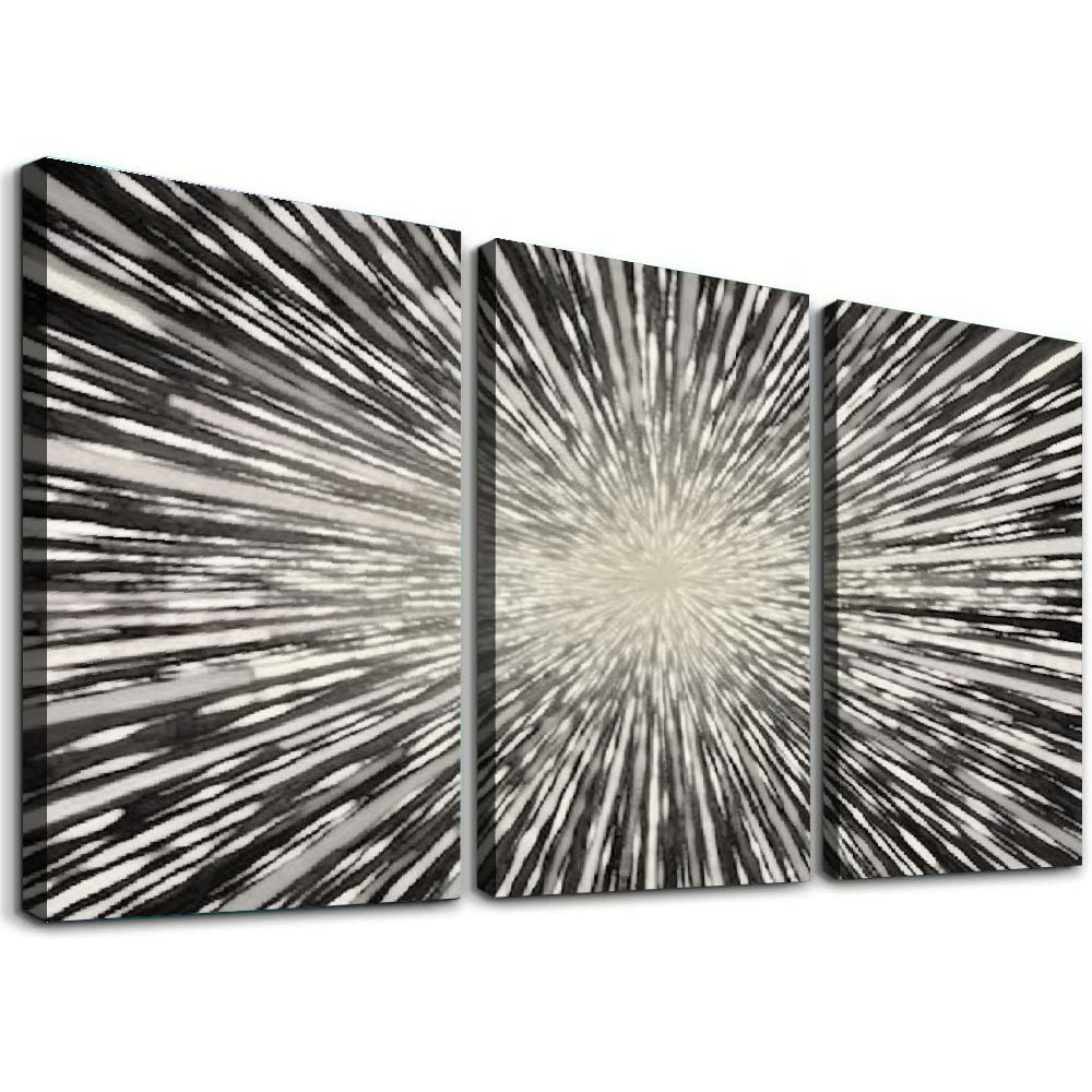 ONETECH Abstract Canvas Painting Wall Art: Large Modern Framed Neutral ...