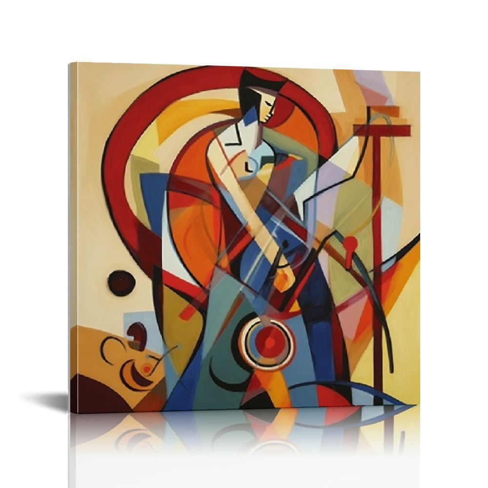 ONETECH Abstract Music Canvas Wall Art for Living Room Colorful Wall ...