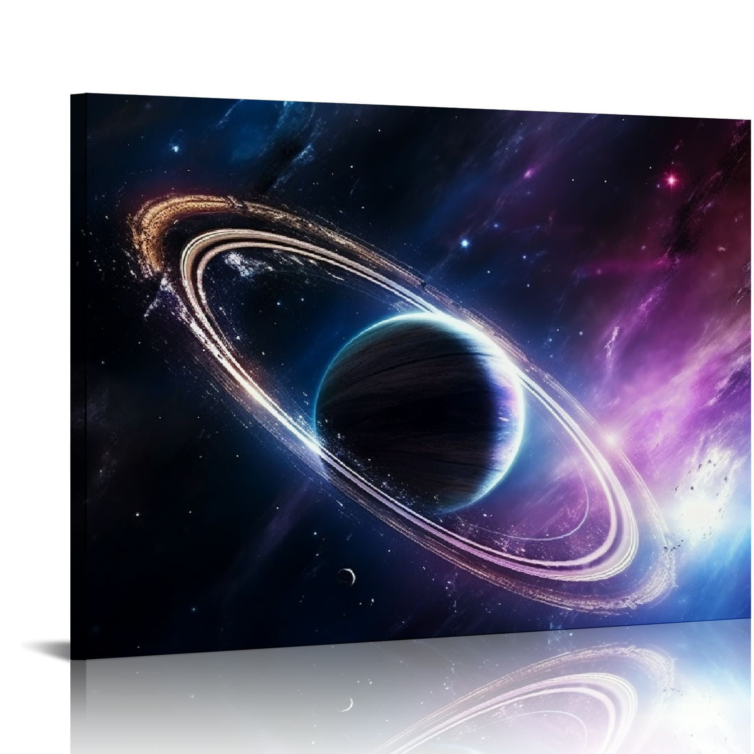 ONETECH Abstract Space Canvas Wall Art Planets in Outer Space Artwork ...