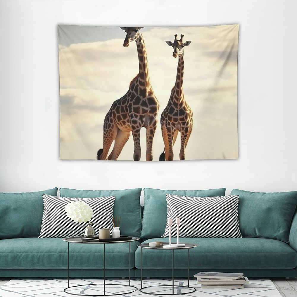 FUMJ African Giraffe Tapestry Wall Hanging for Living Room Decoration ...