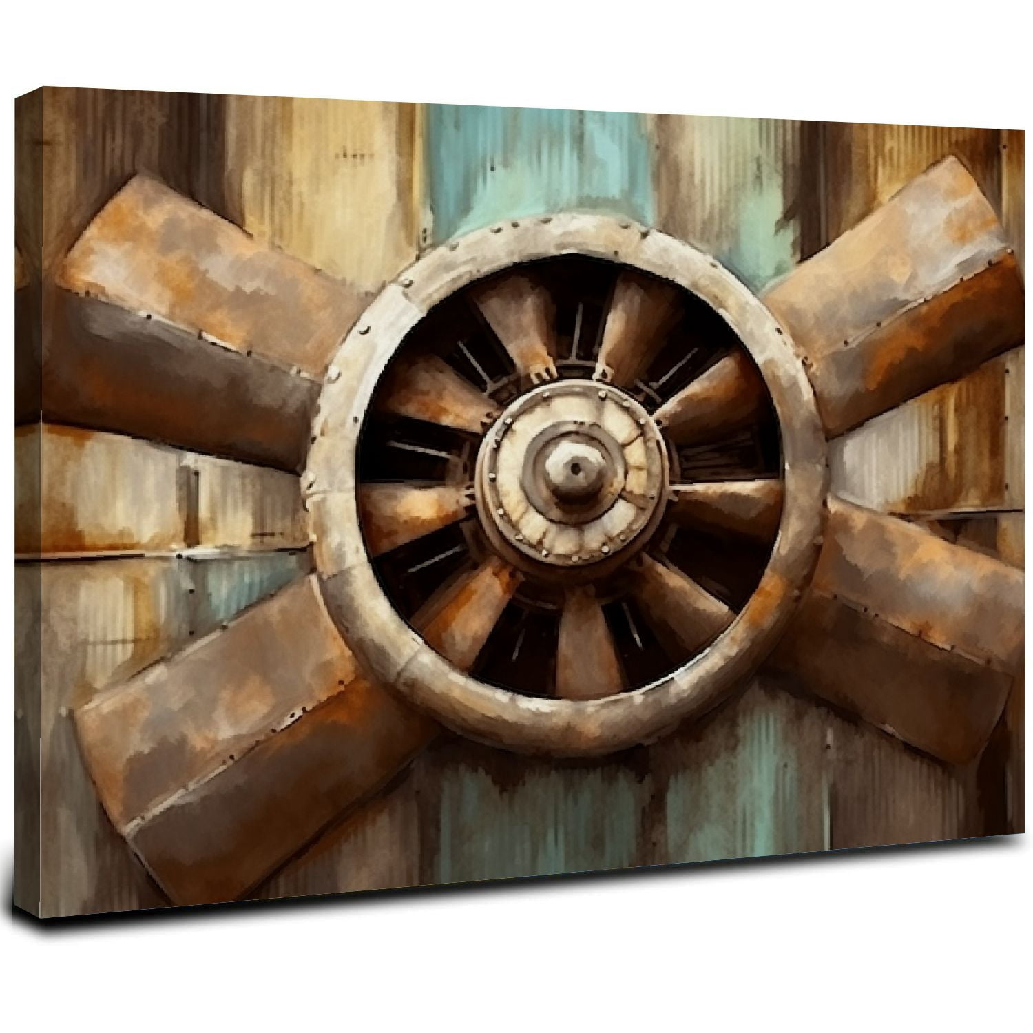 ONETECH Aircraft Propeller Canvas Wall Art Vintage Pictures Retro ...