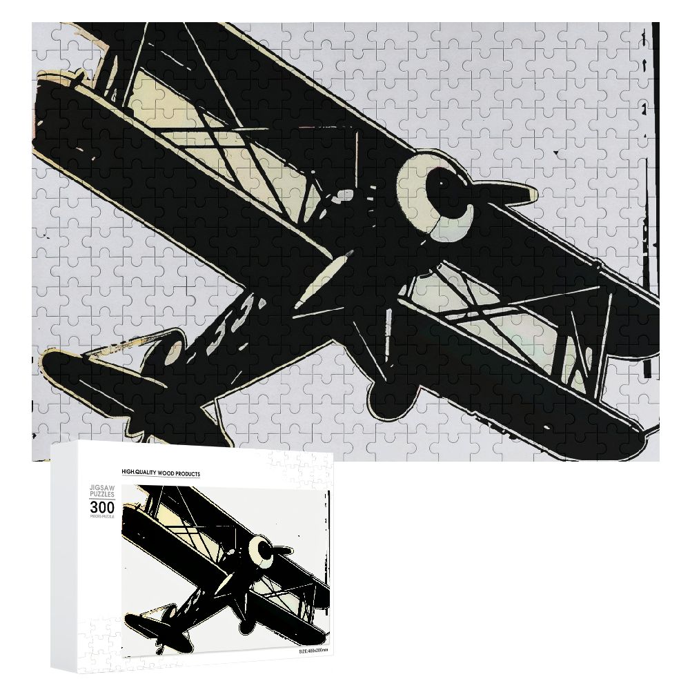 ONETECH Airplane Wooden Jigsaw Puzzle Challenging Difficult Wood ...