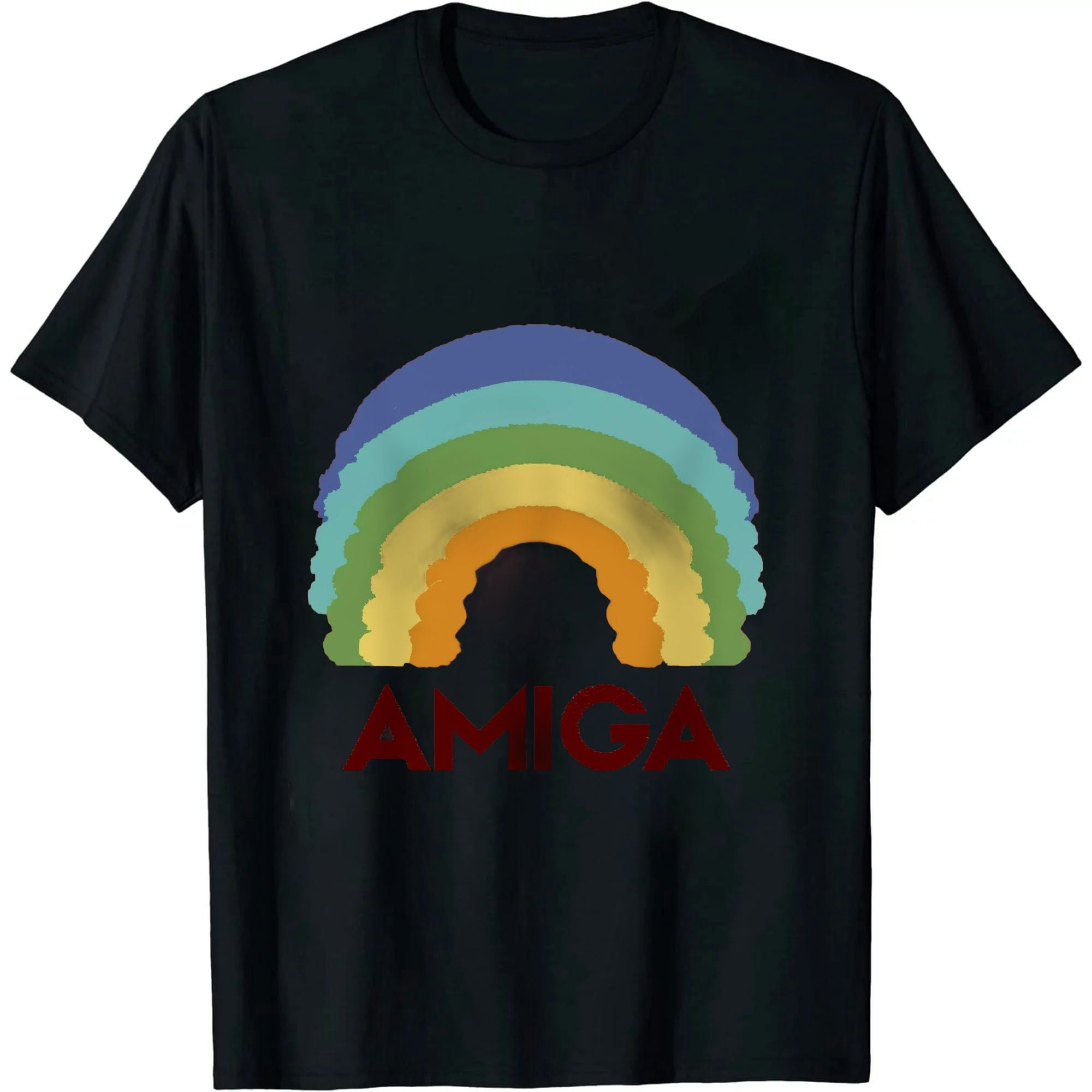 ONETECH Amiga Tick Rainbow Retro Computer T-Shirt - Walmart.com