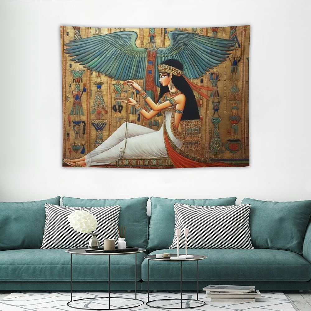 ONETECH Ancient Egypt Mythology Tapestry Egyptian Gods Hieroglyphic ...