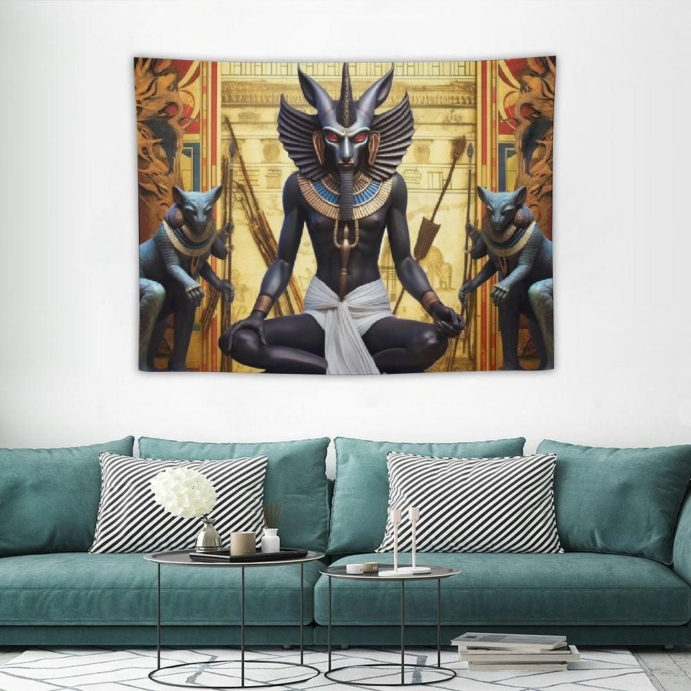 ONETECH Ancient Egypt Tapestry Egyptian Palace Anubis Tapestry ...