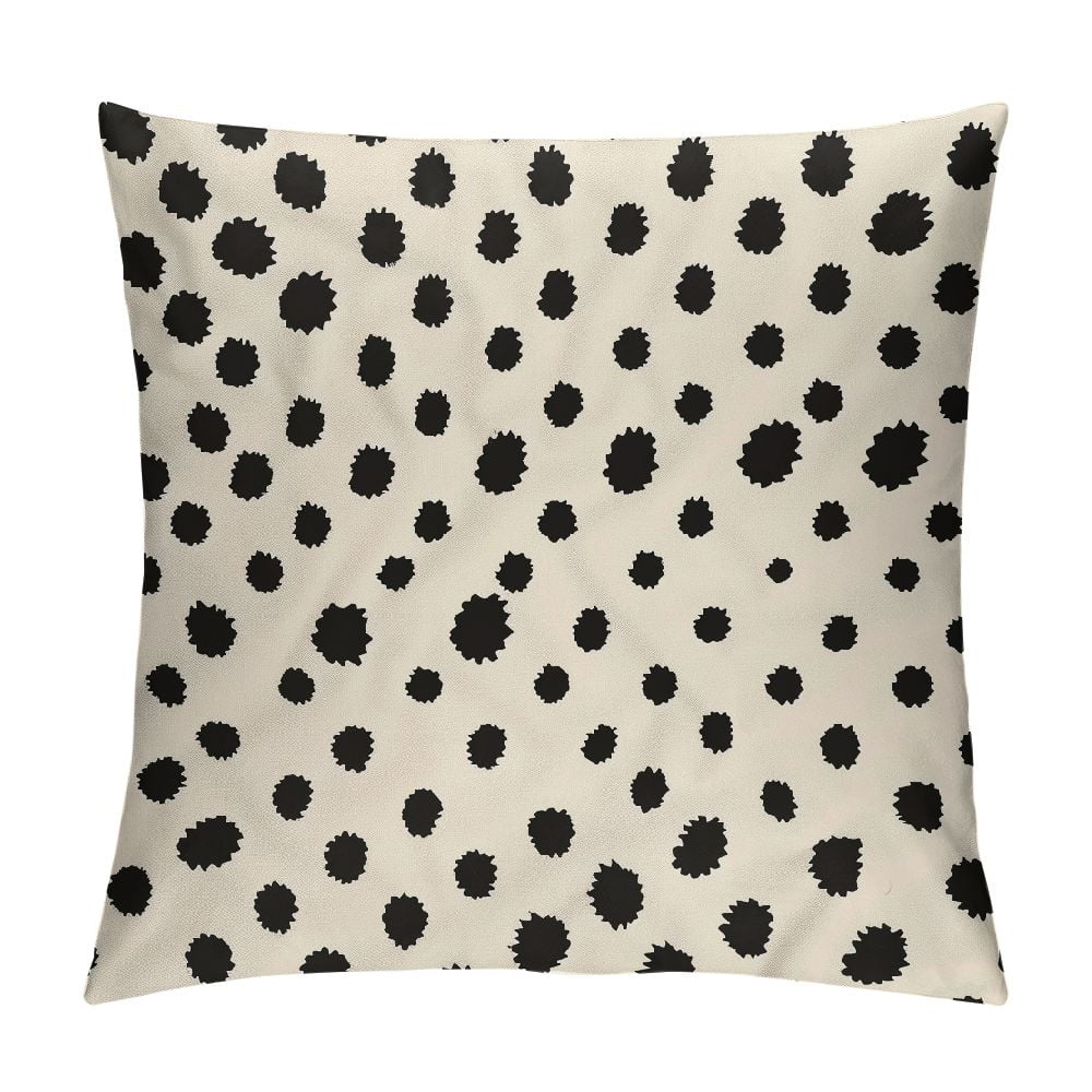 ONETECH Animal Pillow Covers, Gray Black Leopard Animal Print Pattern ...